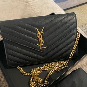 Saint Laurent | Bags | Ysl Small Leather Purse | Poshmark